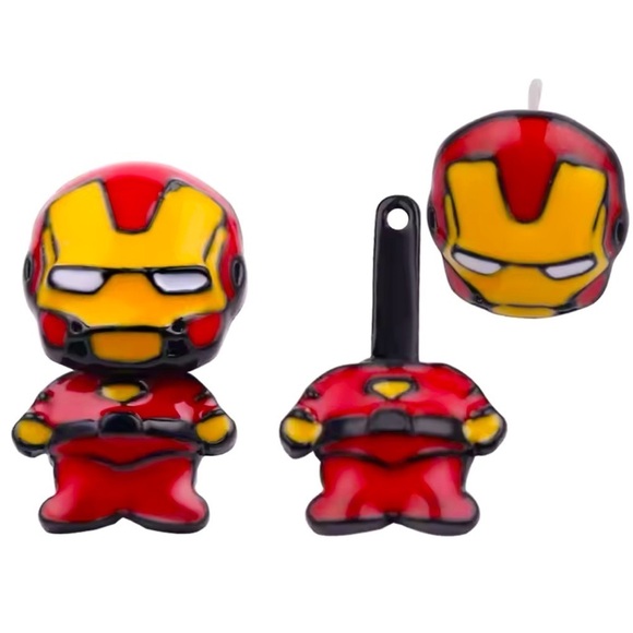 Marvel | Jewelry | Marvel Iron Man 2 Piece 2 In Front Back Enamel Stud ...